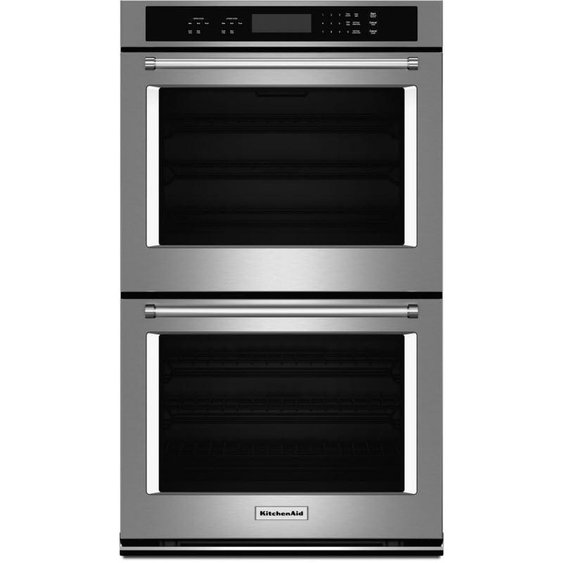 KitchenAid 27-inch, 8.6 cu. ft. Built-in Double Wall Oven KODT107ESS