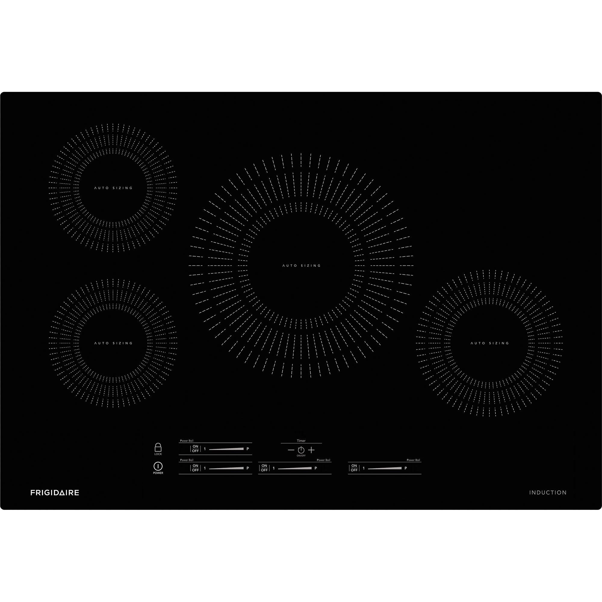 Frigidaire 33-inch Built-in Induction Cooktop with Auto Sizing? Pan De