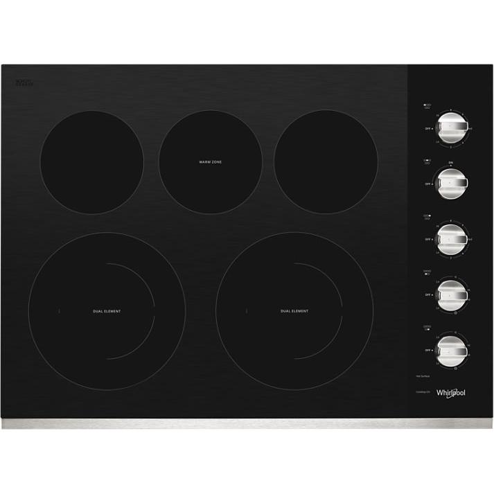 Whirlpool 30-inch Built-In Electric Cooktop WCE77US0HS