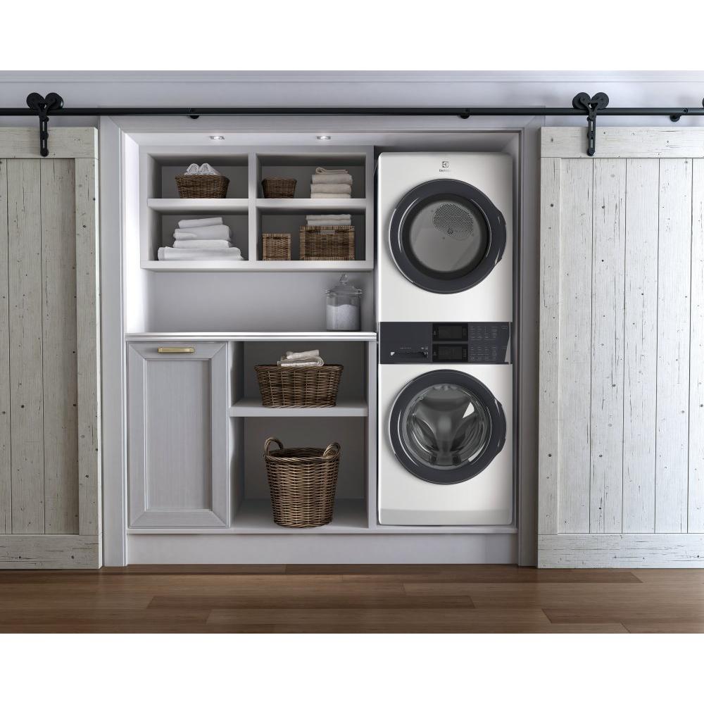 Electrolux Stacked Washer Dryer Electric Laundry Center with LuxCare